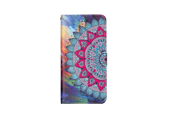 Tpu Customized Mobile Cases , Magical Flowers Printing 2 In 1 Wallet Case