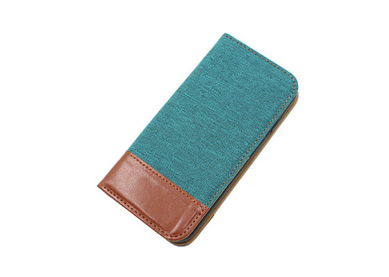 Scratch Resistance Plain Phone Cases , PU Iphone 6 Leather Case Mixed Color