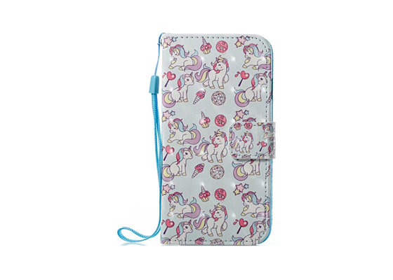 Unicorns Apple Cell Phone Cases Scratch Resistance Blue Interior Background