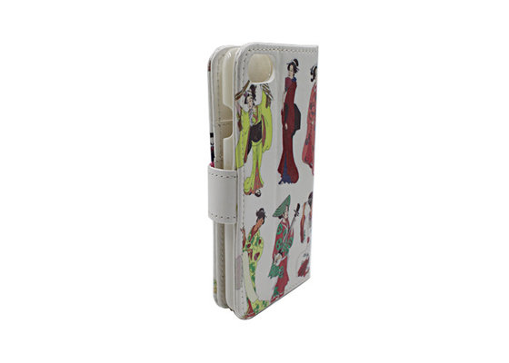 Traditional Wallet Style Phone Case Waterproof Japanese Ladies Pattern