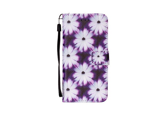 White Flowers Iphone 6s Dustproof Case , Smooth Shock Resistant Phone Case