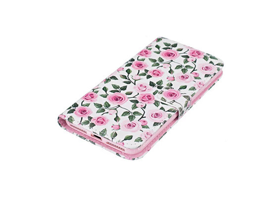 Red Flowers Tpu Custom Made Phone Cases Mixed Color With Multi Function