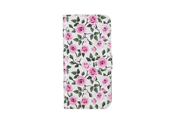 Red Flowers Tpu Custom Made Phone Cases Mixed Color With Multi Function