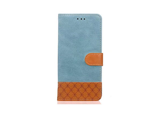 Plain Simple Custom Made Phone Cases Smooth Surface Flip Open Design