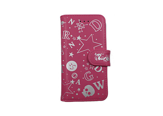 Red Customized Phone Covers , Pc Material Phone Case Stylish Textured Surface