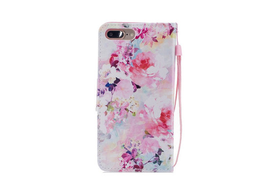 Romantic Light Pink IPhone 8 Plus Phone Case Smooth / Matting Surface