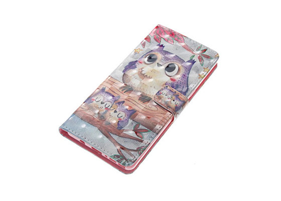 Purple Owls Pink Samsung Galaxy Note 8 Case Tpu Material Comfortable Touching