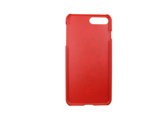 Waterproof Red Color Pc Phone Case For Apple Iphone Customizable Design