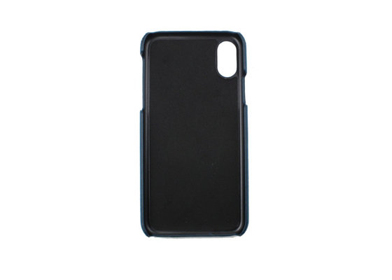 Dark Blue Plain Iphone X Phone Cover , Smooth Personalised Phone Covers