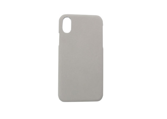 Plain Simple Matte PC Phone Case Custom Made Grey Color SGS Certification