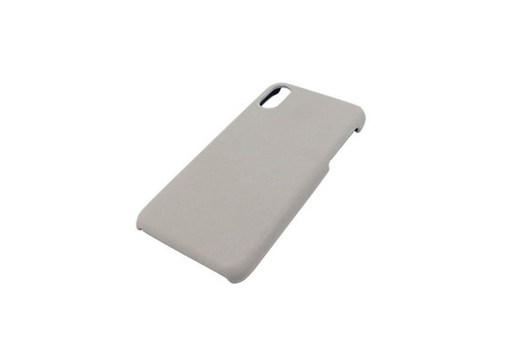 Plain Simple Matte PC Phone Case Custom Made Grey Color SGS Certification