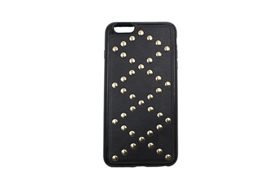 Golden Drops PU Cell Phone Wallet Case Iphone 6 Lightweight Anti Skidding