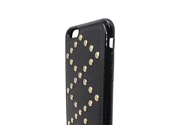 Golden Drops PU Cell Phone Wallet Case Iphone 6 Lightweight Anti Skidding