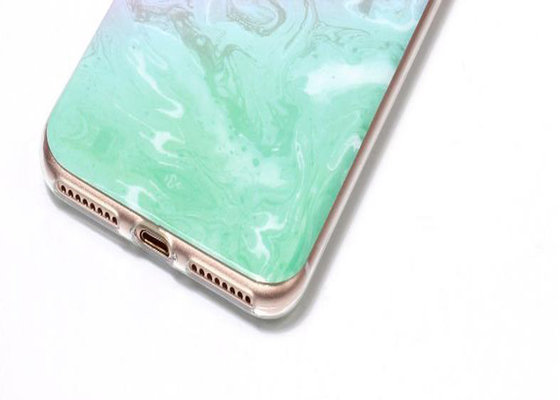 Marble Protective Phone Cases For iPhone X / Soft TPU IMD Marble Cover