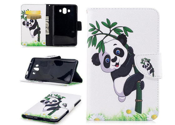 Lovely Panda Smartphone Wallet Case with Card Holder Smooth Or Matting Surface