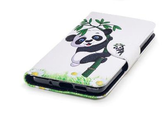 Lovely Panda Smartphone Wallet Case with Card Holder Smooth Or Matting Surface