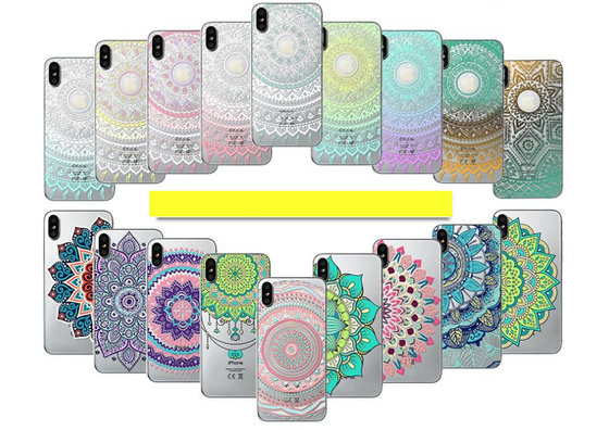 Flower Decorated Custom Made Phone Cases / Tpu iPhone protective cover