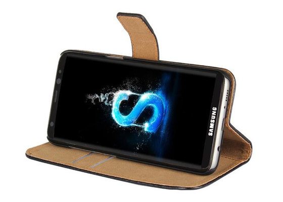 10 Colors PU Card Pocket Phone Case , Samsung Galaxy Phone Covers