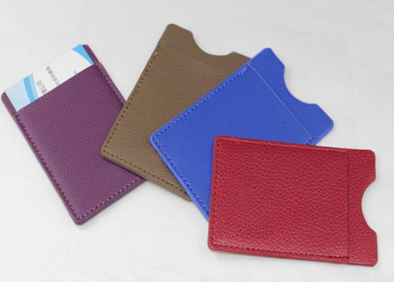 Pu Leather Sticky Credit Card Wallet Holder For Cell Phone Accessories To Carry Card