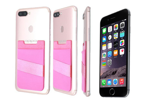 Elastic Lycra Cell Phone Wallet Case With 3M Adhesive ， Smartphone Accessories