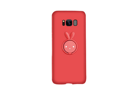 Pink Color Animal Decoration For Samsung Galaxy Phone Cases With TPU