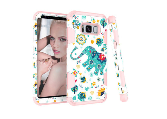 Silicone Plus PC Scratch Resistant Phone Case For Samsung Galaxy S8 Plus