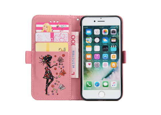 8 Colors Flower Girl Dress Samsung PU Leather Galaxy Phone Wallet Cases