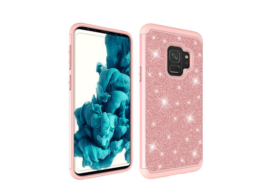 Not Sticky Samsung Galaxy Phone Cases Special Bling Bling Giltter With TPU / PC Design
