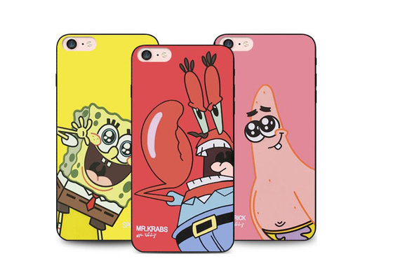 Green Blue Yellow Red Cartoon Printing TPU Apple Cell Phone Cases For Iphone 5 6 7 8