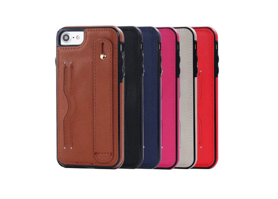 PU Leather Anti-Scratch Shockproof Back Phone Cover Cases With Credit Card Holder