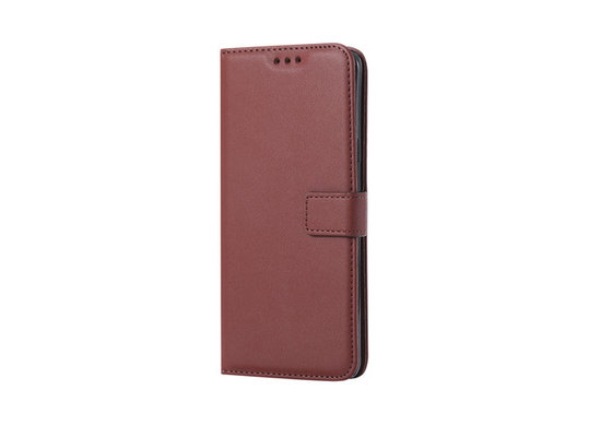 Pink Blue Comfortable Leather Card Holder Kickstand Protective Folio Flip Phone Cover