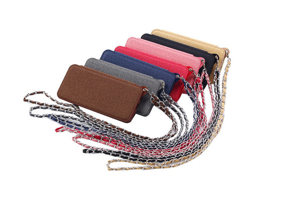 Creative Cell Phone Wallet Case With Mirror And Phone Holder Funtion For Iphone And Samsung