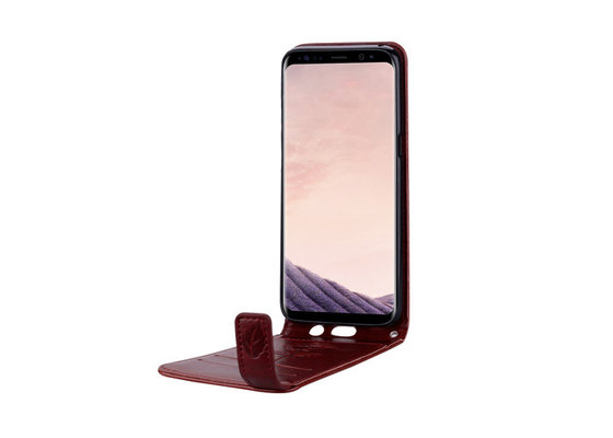 Easy To Remove Rose Logo Emboss Sleeve Pouch Holster Felt Pu Leather Phone Case