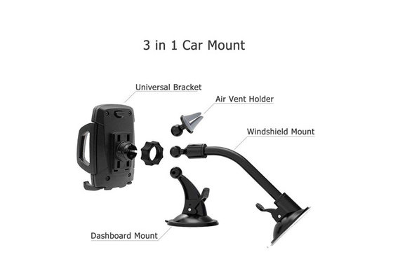 360 Degree Rotary Sucker Mobile Phone Holder / Car Phone Mount