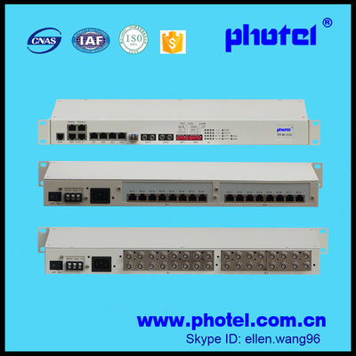 16E1+ 4GE + RS232 + NMS PDH Multiplexer fiber optical telecom equipment