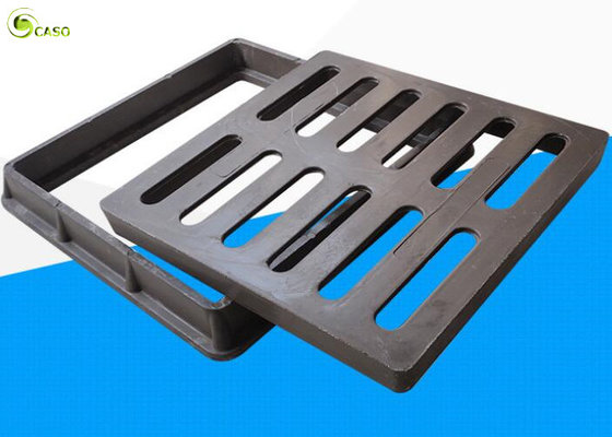 China BMC Drain Gully Grating Cap Fiberglass Grid Trench Manhole Cover  With Frame supplier