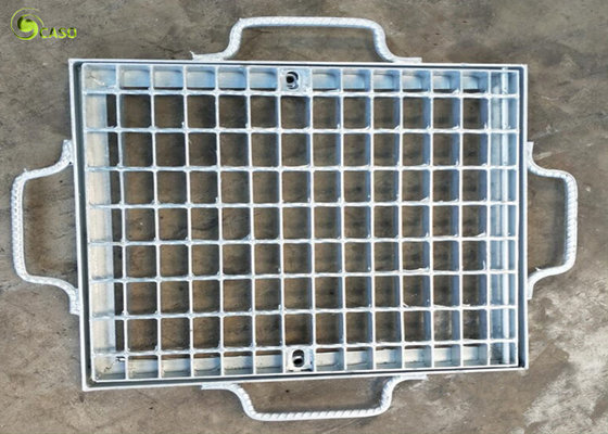 50*5mm Galvanized Plain Welded Steel Bar Drainage Grating With Embedded Frames supplier