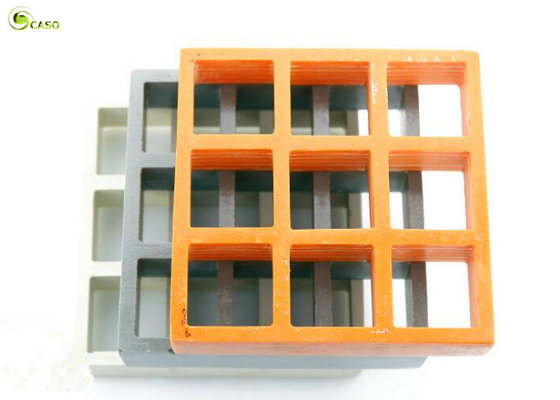 30mm Reinforced Fiberglass Water Gutter Grating GRP Anti Slip Tread Plates supplier