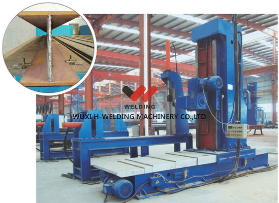 Steel Structure End Face horizontal Milling Machines Fast With 0 - 45°Power Head