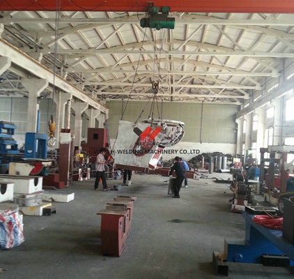 10000 Kg Standard pipe Welding Turntable Positioner For Petro - Chemical Industries