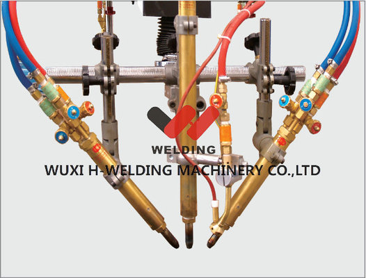 Red 9 + 2 CNC Flame Plasma Cutting Machine Gantry Type 15m Rail With 120m/Min