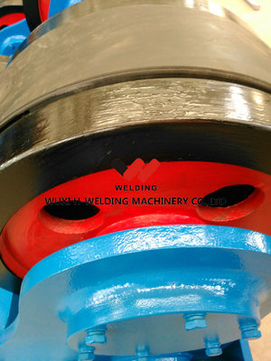 40T Vessel Pipe Welding Rotator With Rubber Roller , High Speed Self Aligning Rotators