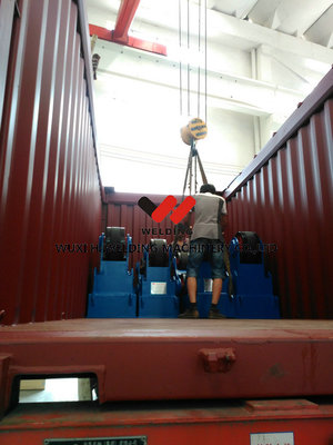 150T Rotary Self Aligning Rotators Automatic For Polish And Welding VFD Control