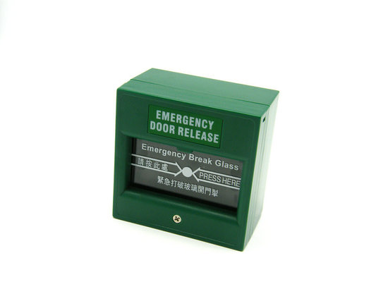 Green Emergency manually operated call point , addressable and weatherproof