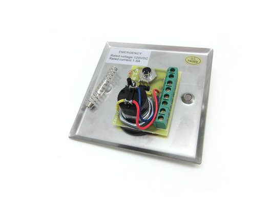 Stainless Steel NO Emergency Panic Button wired for home security