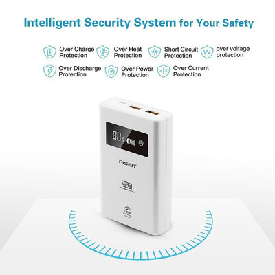 Sales CB CE FCC PSE RoHS 2.4A Fast Charging Dual USB PISEN LCD Mobile Universal Power Bank 7500mAh Portable Charger