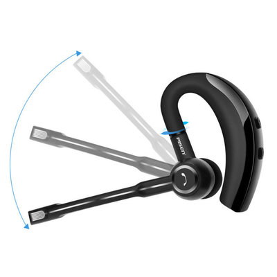 PISEN Rotatable Ear Hook Handfree NFC Noise Cancelling Mini Wireless Stereo Bluetooth Earphone With Double Mic