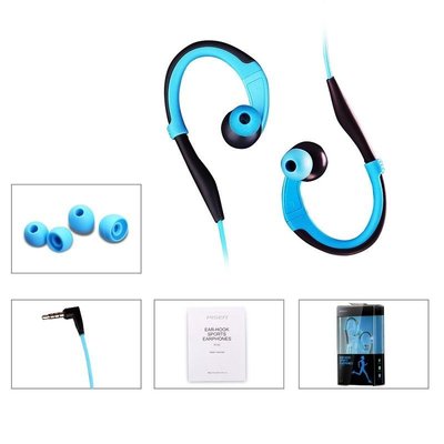 PISEN 1.5m 4.9ft Cable Shock Proof Anti Drop Sweat Resistant In-Ear Wired Sport Earphone With Mic for iPhone