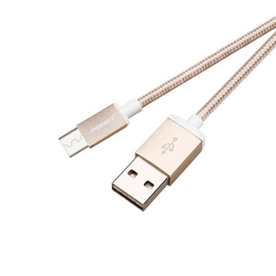 PISEN High Quality Multicolor Durable 1m 3.28ft Double Sides Workable Nylon Braided Micro USB Cable