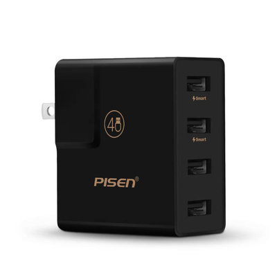 PISEN NEW 2017 Mobile Phone Portable 5V 1.5A 2.4A US 4 Port USB Wall Charger